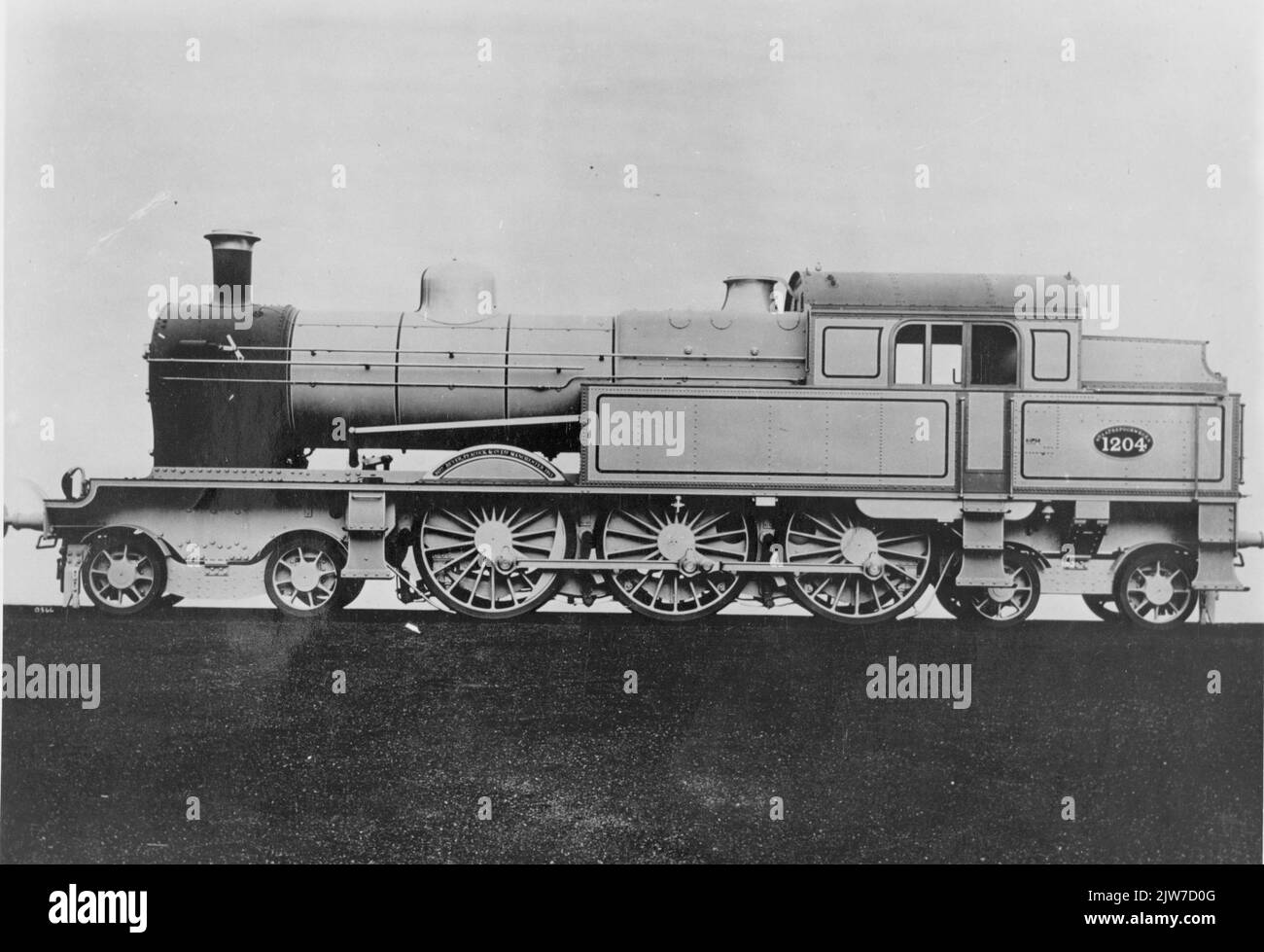 Image of the steam locomotive No. 1204 from the series 1201-1219 of the ...
