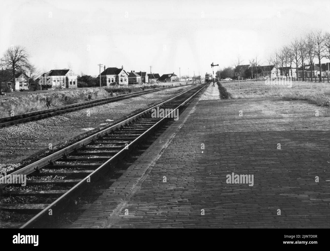 View of the tracks at the N.S. station Loppersum in Loppersum Stock ...