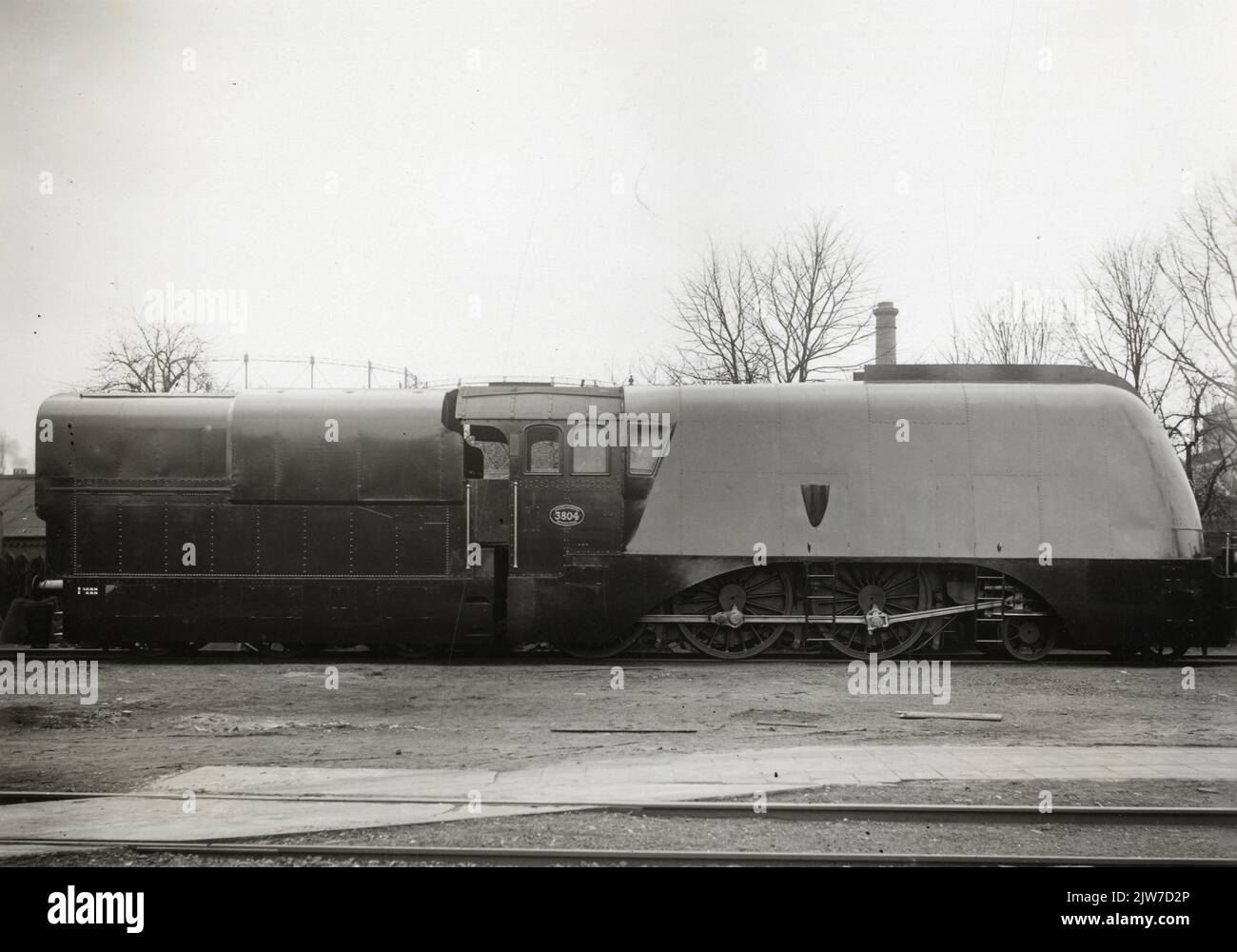 Image of the steam locomotive No. 3804 (series 3700/3800) of the N.S ...