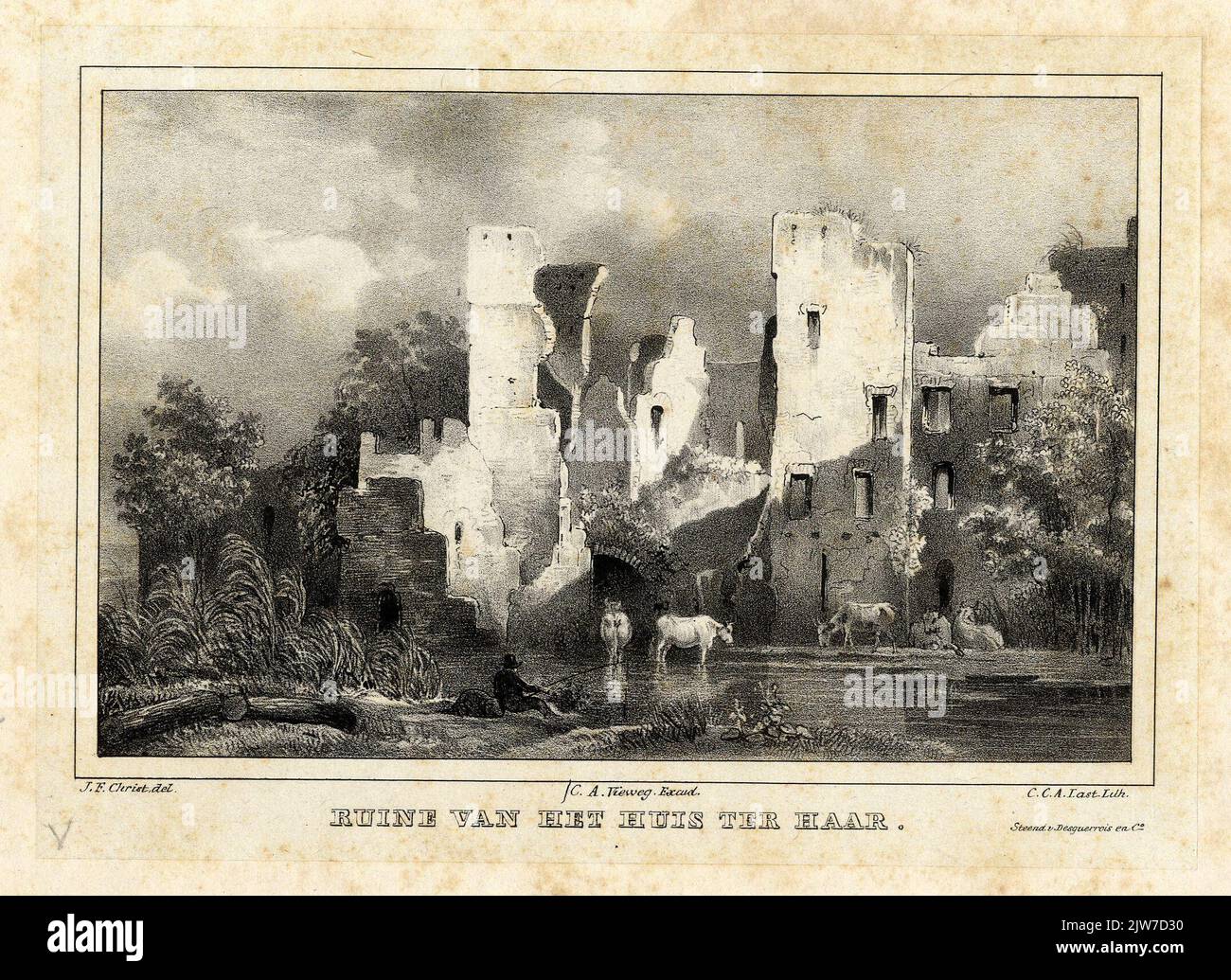 Ruine van de Huis ter Haar Stock Photo - Alamy