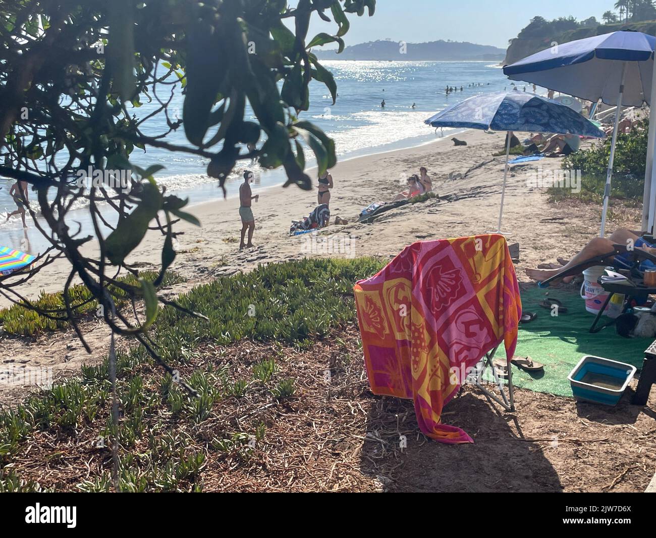 Montecito, California, USA. 3rd Sep, 2022. Butterfly Beach sees one of ...