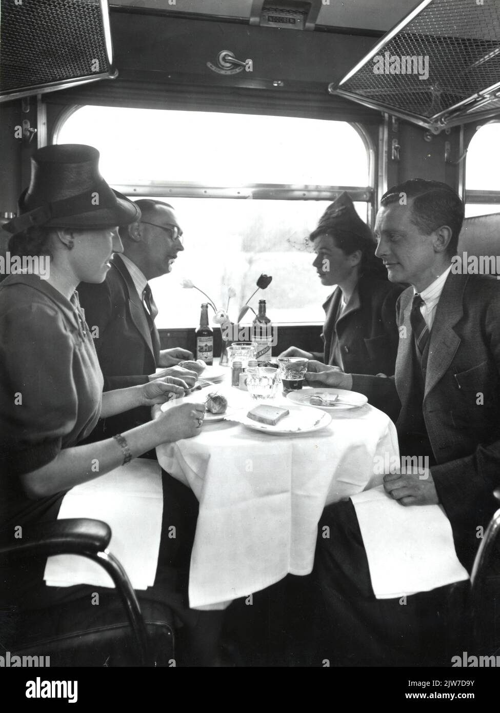 Interior of a diesel-electrical train set the 5 (series 51-68) of the N ...