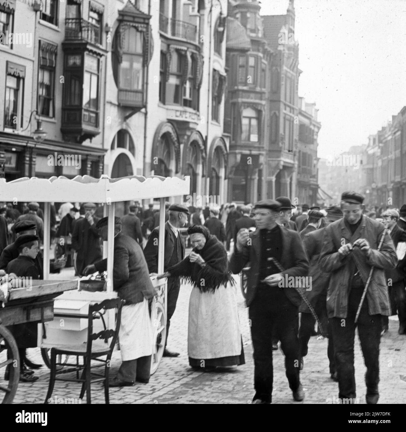 Image of the stall of a street trader on Vredenburg in Utrecht Stock ...