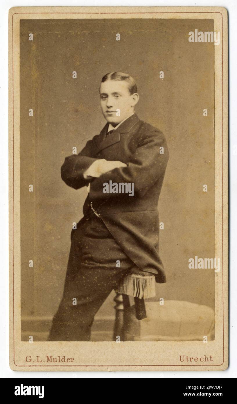 Portrait of A.H. Metelerkamp. Knee piece left, standing Stock Photo - Alamy