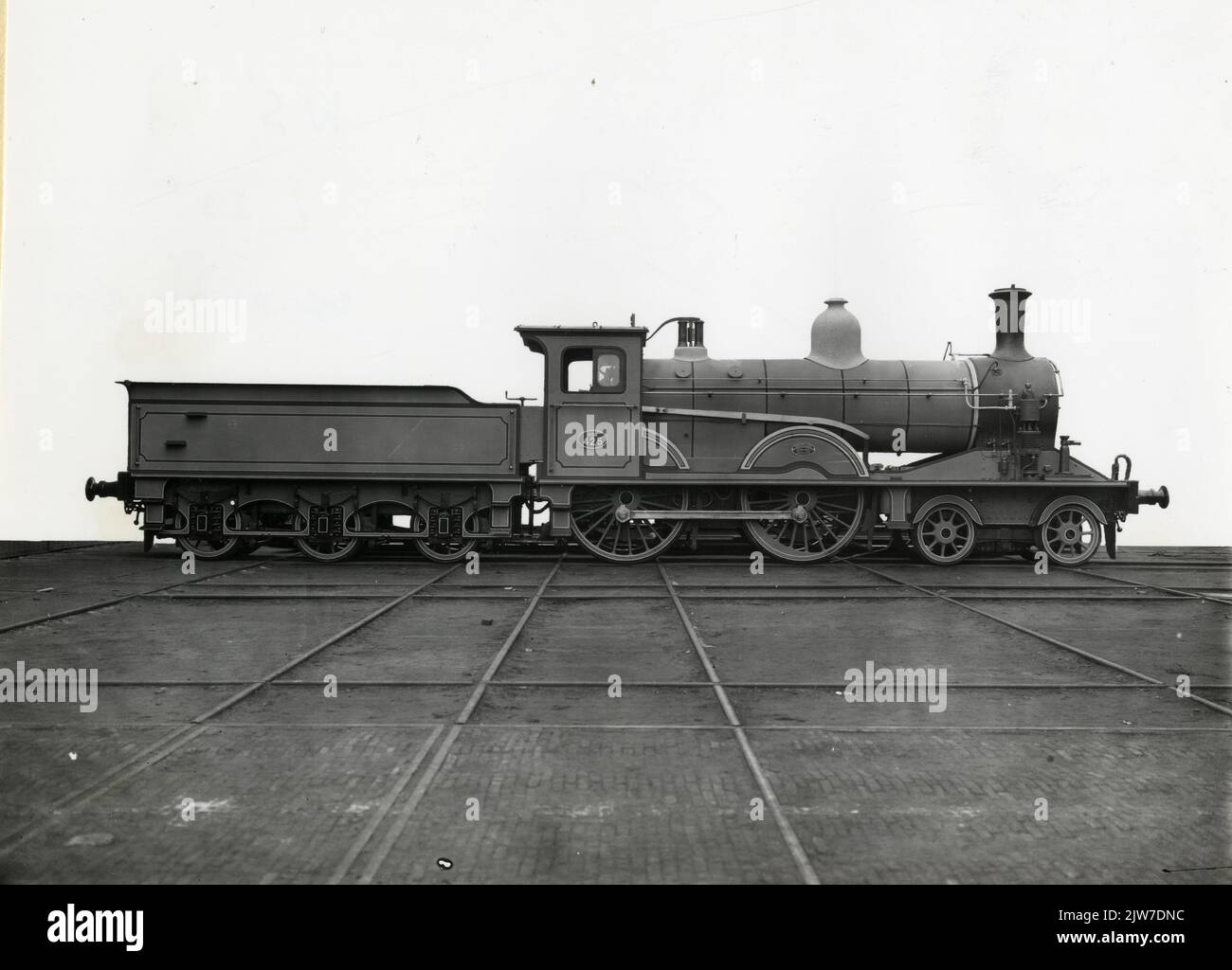 Image of the factory new steam locomotive No. 425 (series 421-460) of ...