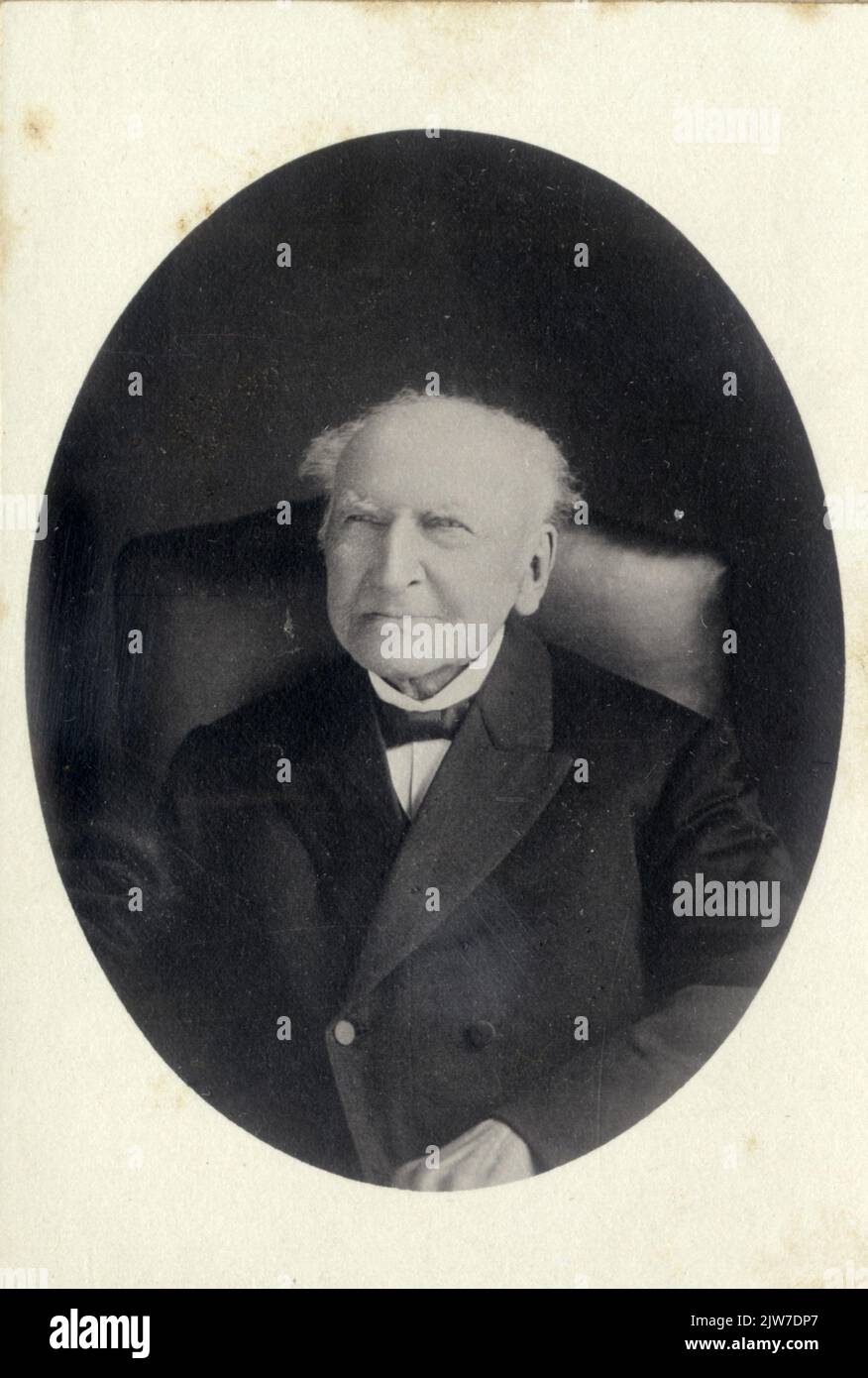 Portrait of Rev. J.P. Kerkhoff, born 1806, emeritus pastor in Utrecht ...