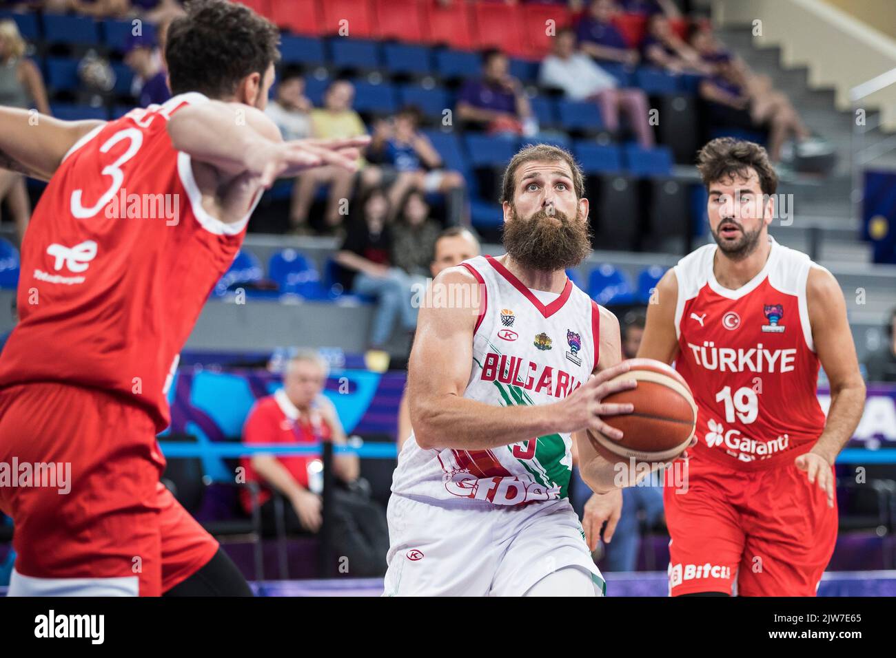 Chavdar Kostov of Bulgaria drives to the basket Stock Photo - Alamy