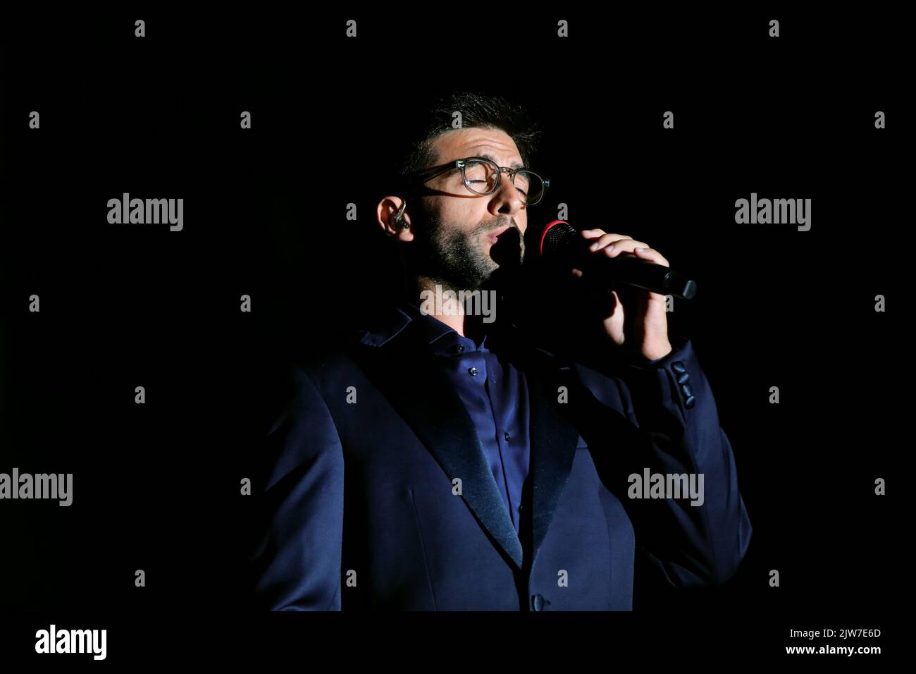 Vicenza, VI, Italy - September 3, 2022: Italian Singer BARONE PIERO ...