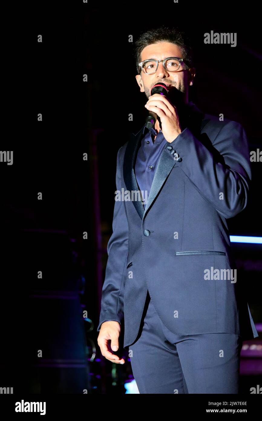 Vicenza, VI, Italy - September 3, 2022: Italian Singer BARONE PIERO ...