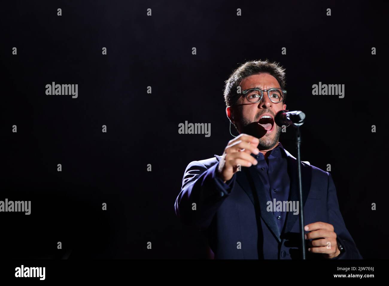 Vicenza, VI, Italy - September 3, 2022: Italian Singer BARONE PIERO ...
