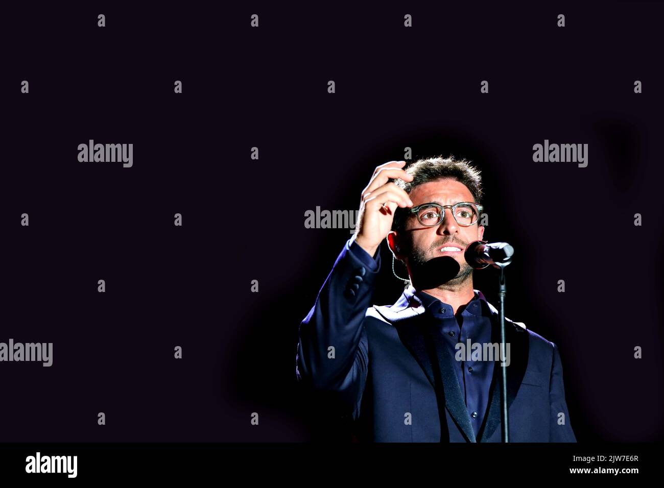 Vicenza, VI, Italy - September 3, 2022: Italian Singer BARONE PIERO ...