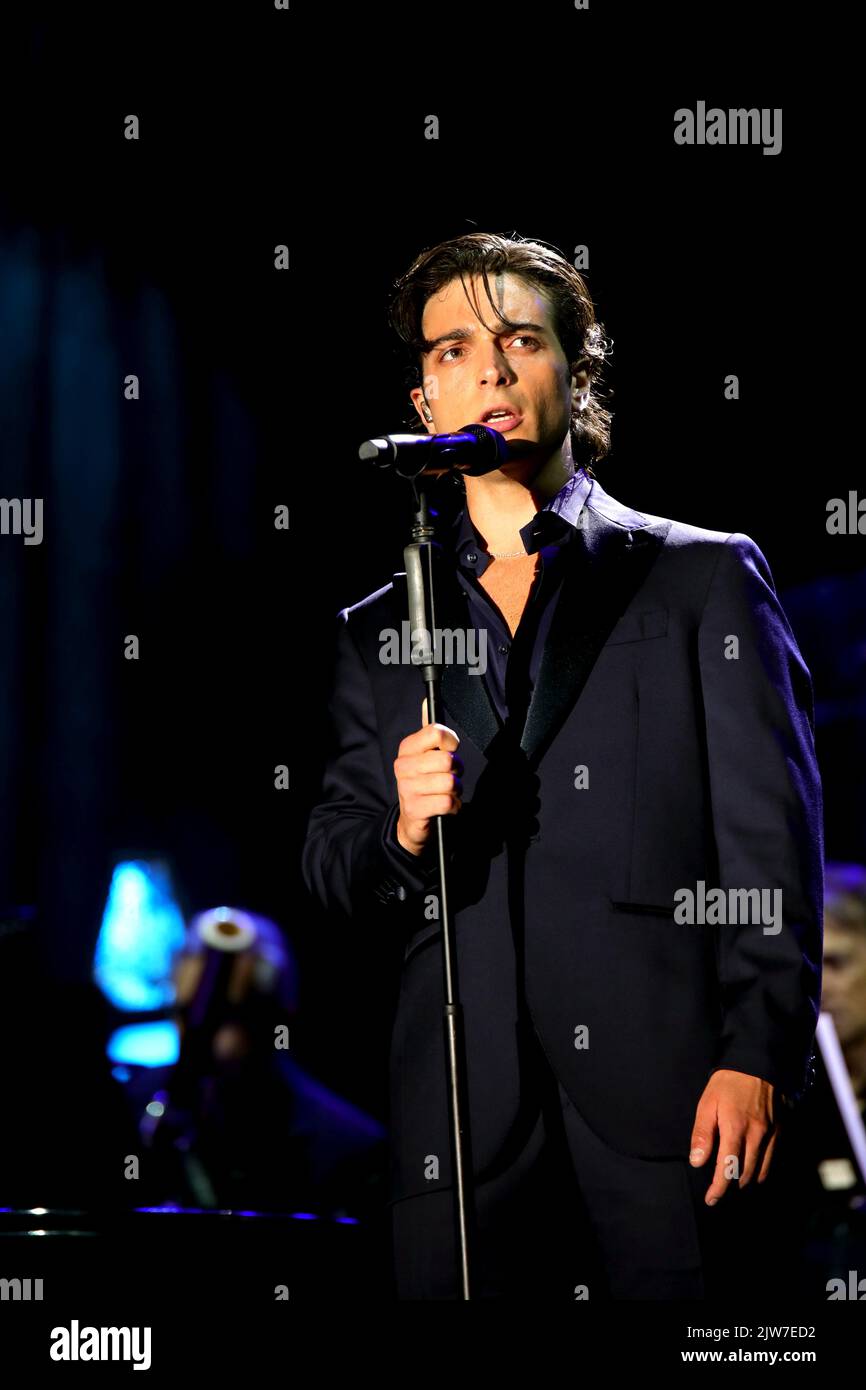 Vicenza, VI, Italy - September 3, 2022: Italian Singer GINOBLE GIANLUCA ...
