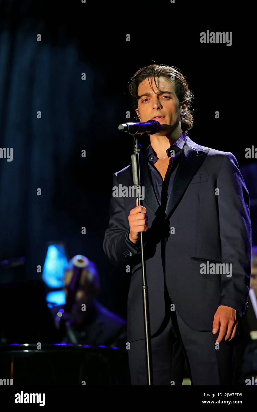 Vicenza, VI, Italy - September 3, 2022: Italian Singer GINOBLE GIANLUCA ...