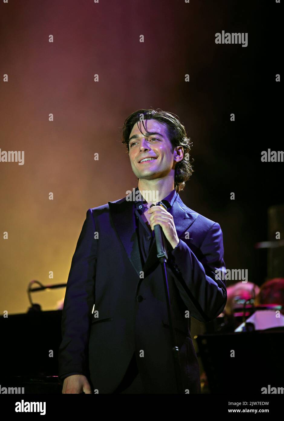 Vicenza, VI, Italy - September 3, 2022: Italian Singer GINOBLE GIANLUCA ...