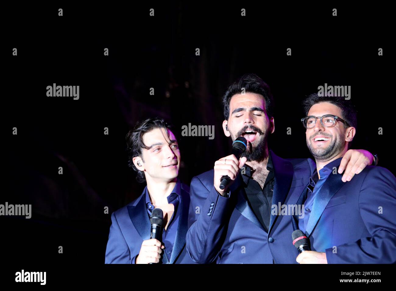 Vicenza, VI, Italy - September 3, 2022: Italian Singers GINOBLE ...