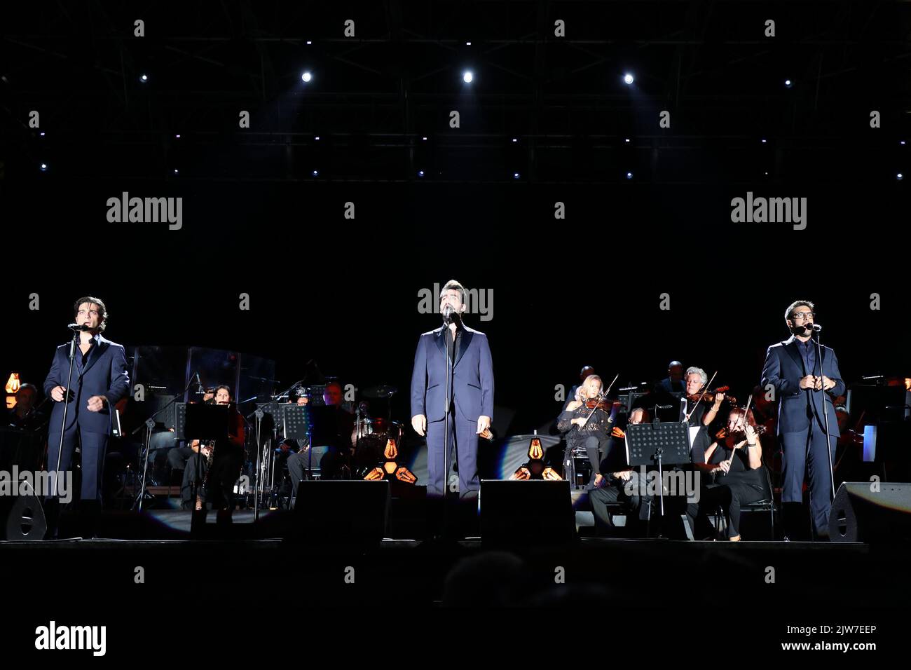 Vicenza, VI, Italy - September 3, 2022: Italian Singers GINOBLE ...