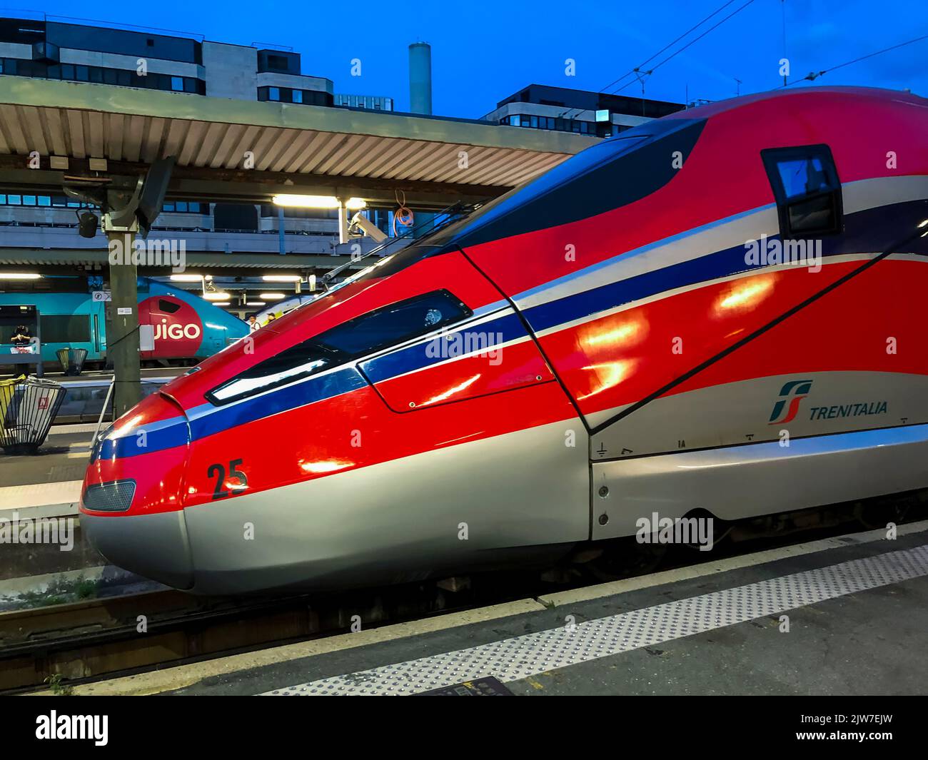 Paris, France, French Train Station, Gare de Lyon, TGV HIgh Speed Train ...