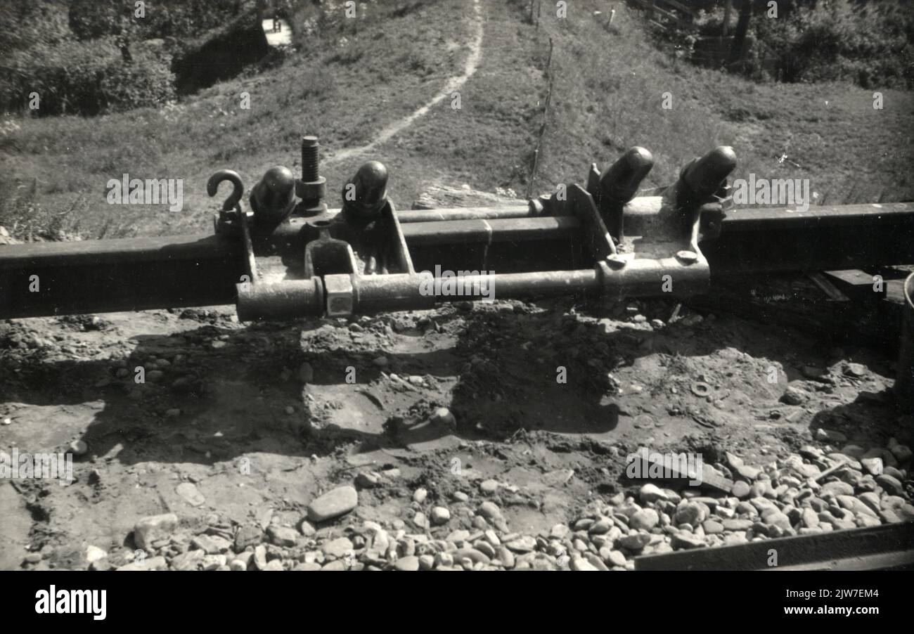 Two rails hi-res stock photography and images - Alamy