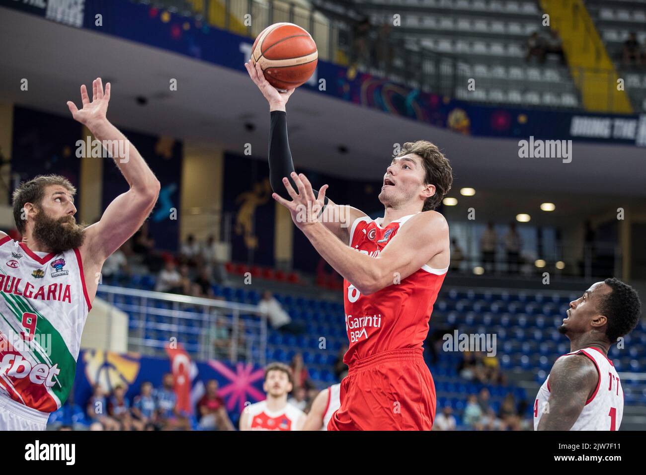 Jonathan Tabu of Belgium tries to block Cedi Osman of Turkey Stock ...