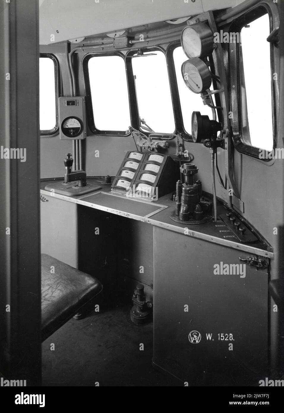 Interior of a diesel-electric train set the 3 (series 11-50) of the N.S ...