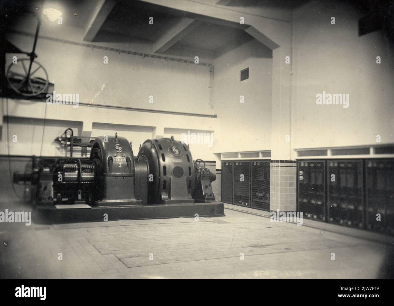 Interior of the inverter station (Nobeldwarsstraat 26) of the municipal ...