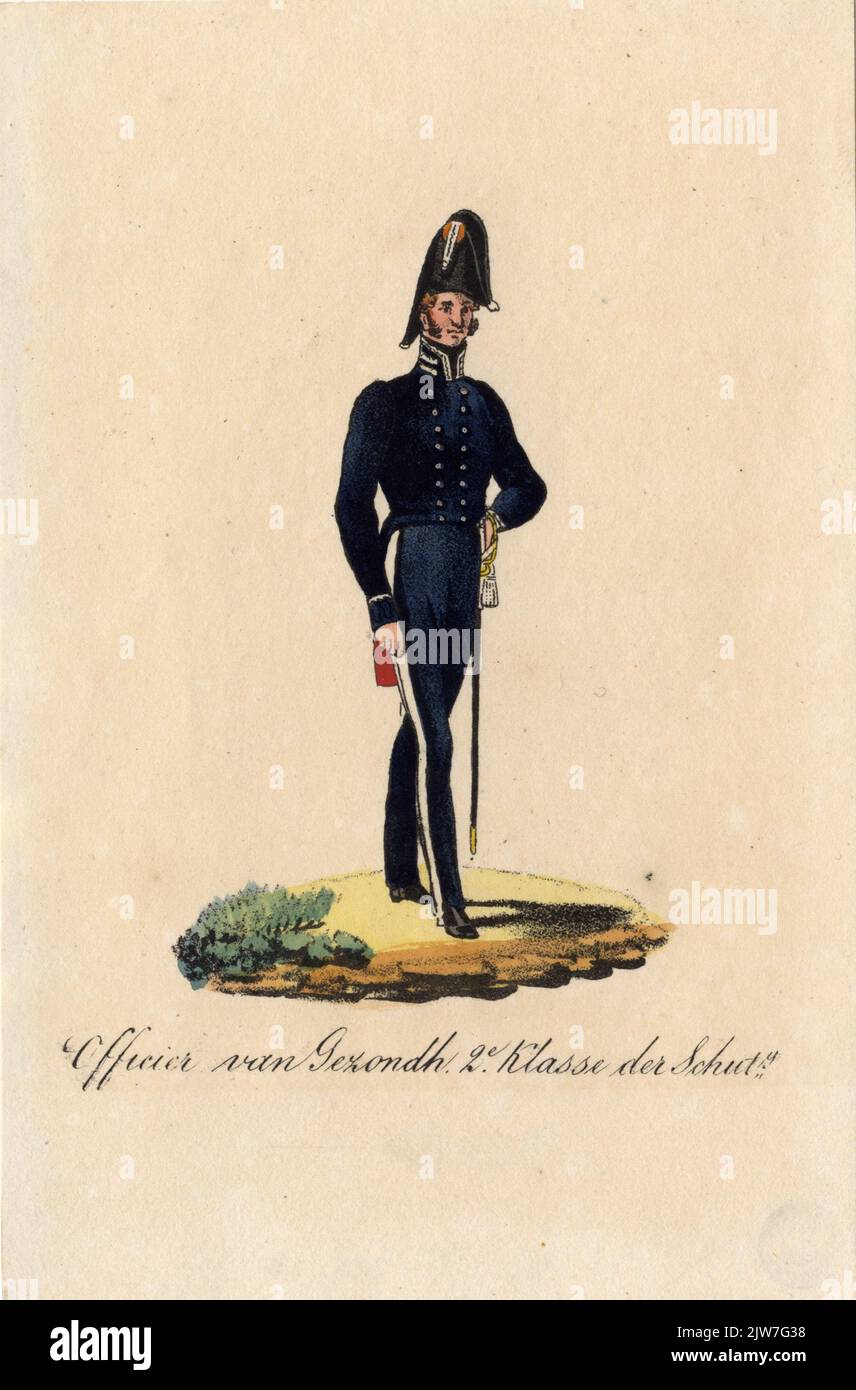 Healthy officer. 2nd class der Schut.y Stock Photo - Alamy