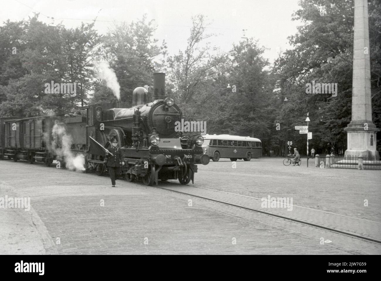 Image of the steam locomotive No. 1805 (series 1700/1800) of the N.S ...