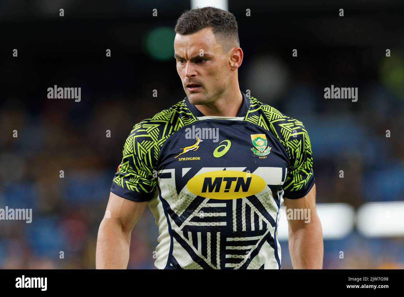 SYDNEY, AUSTRALIA - SEPTEMBER 3: Jesse Kriel from South Africa seen ...