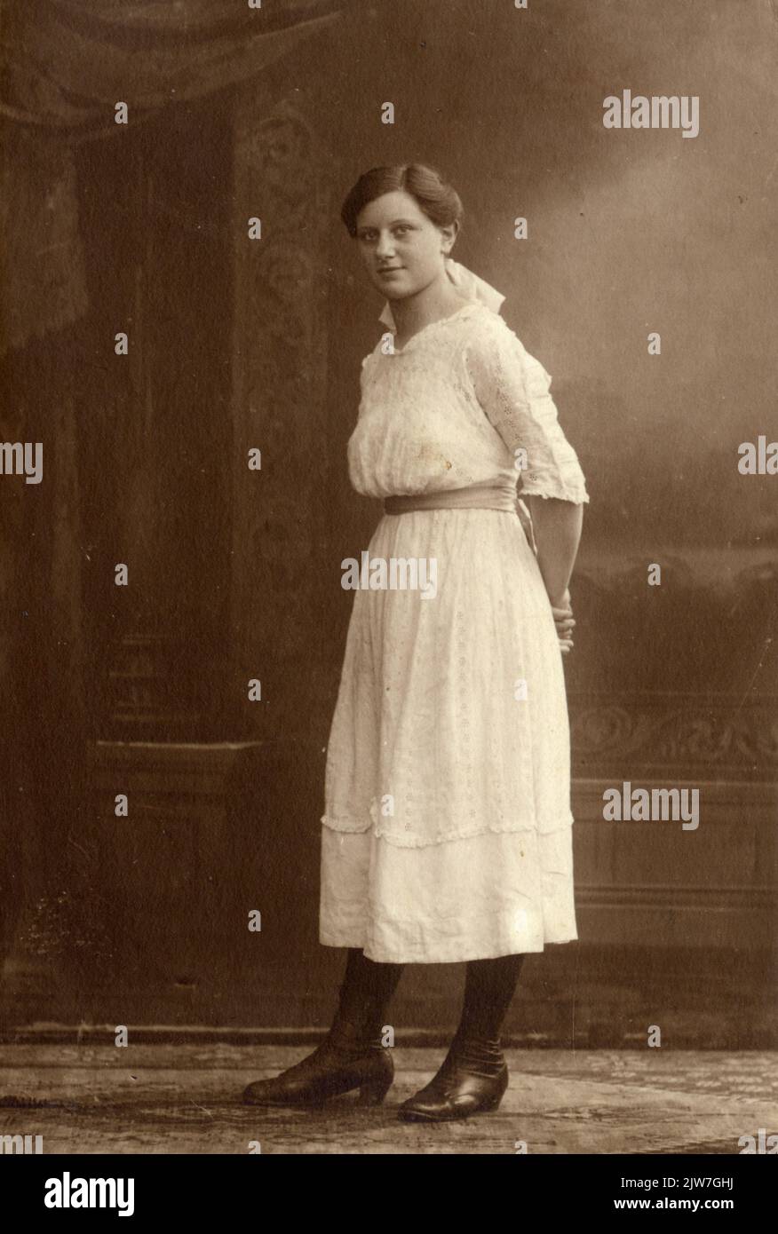 Portrait of Francina Hendrika Hartvelt (Utrecht, 29-3-1901 Stock Photo ...