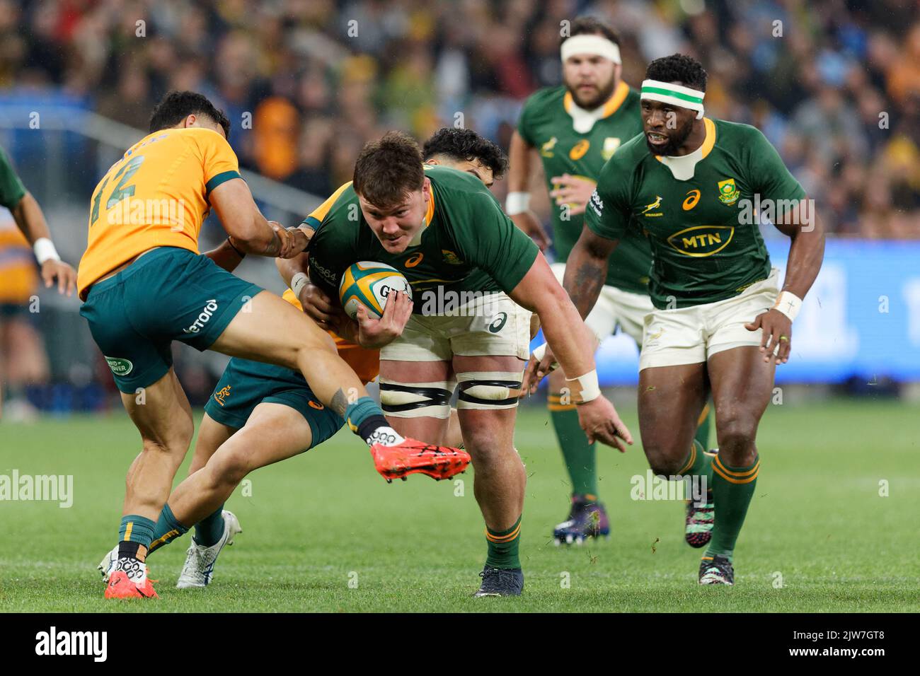 SYDNEY, AUSTRALIA - SEPTEMBER 3: Jasper Wiese of South Africa is ...