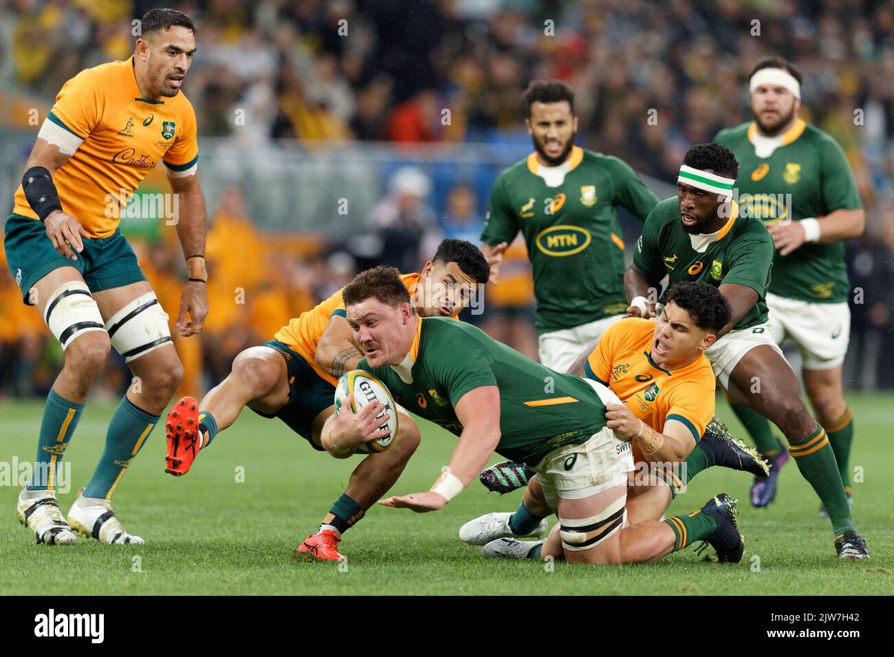 SYDNEY, AUSTRALIA - SEPTEMBER 3: Jasper Wiese of South Africa is ...