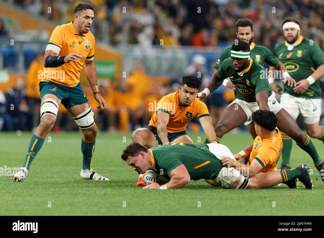 SYDNEY, AUSTRALIA - SEPTEMBER 3: Jasper Wiese of South Africa is ...