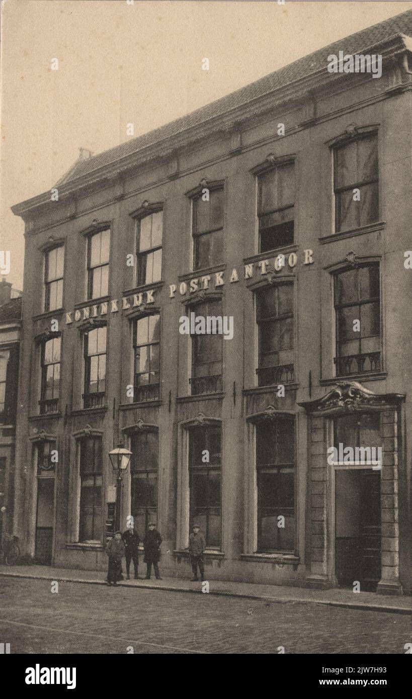 View of the facade of the main post office (behind the Dom 14) in ...