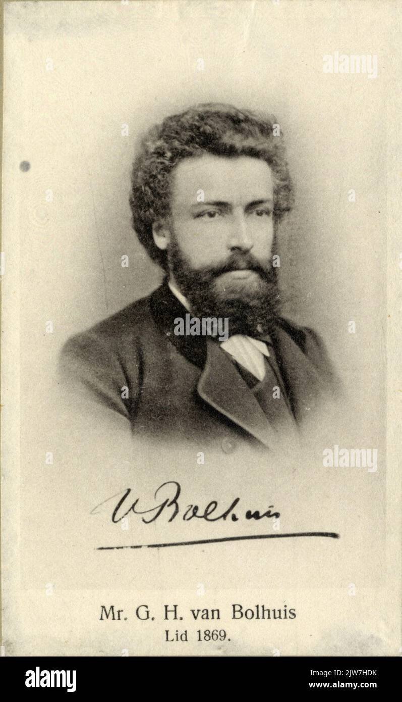 Mr. G.H. van Bolhuis / member 1869 Stock Photo - Alamy