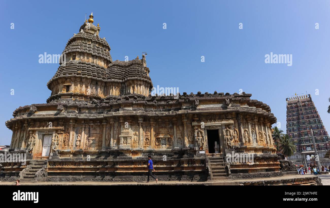 The Beautiful View of Sri Vidya Shankara Temple, Sringeri, Karnataka ...
