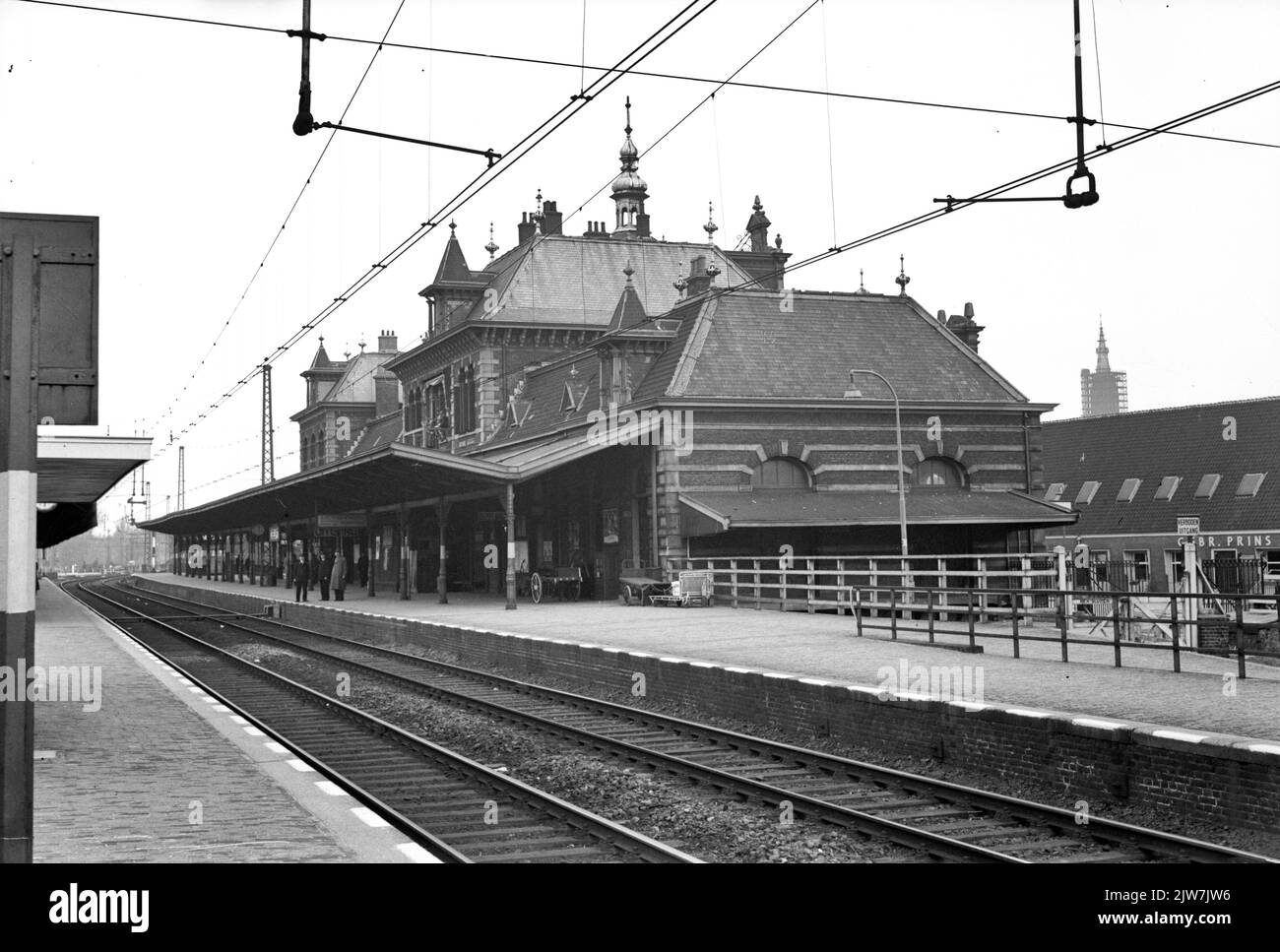 View of the platform side of the N.S. station Delft in Delft Stock ...