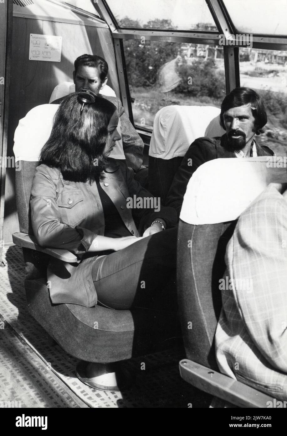 Image of travelers (models) in the panoramic rig of the international ...