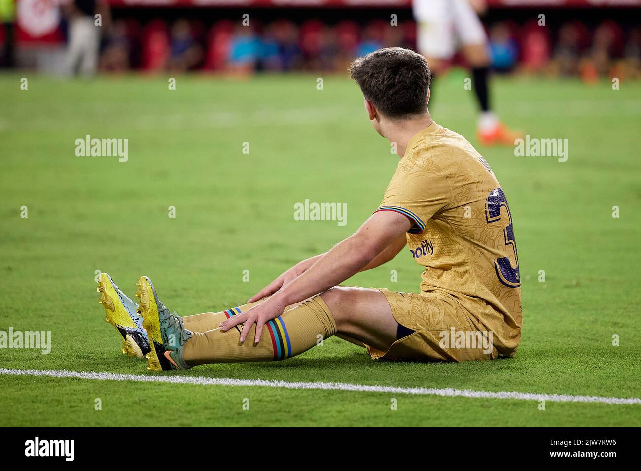 Seville, Spain. 03rd Sep, 2022. Gavi (30) of FC Barcelona seen during ...