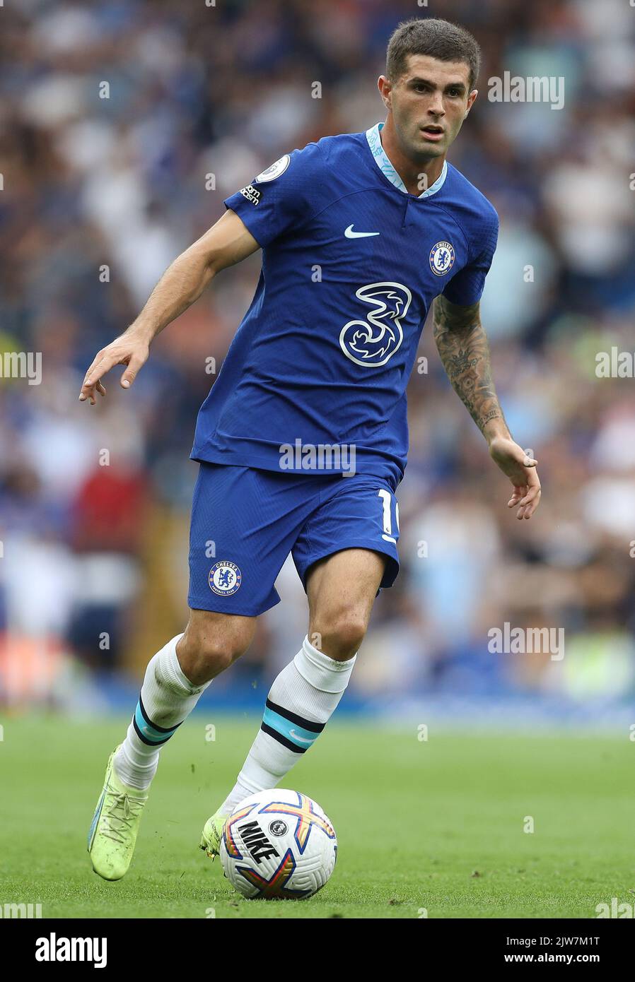 London, England, 3rd September 2022. Christian Pulisic of Chelsea ...