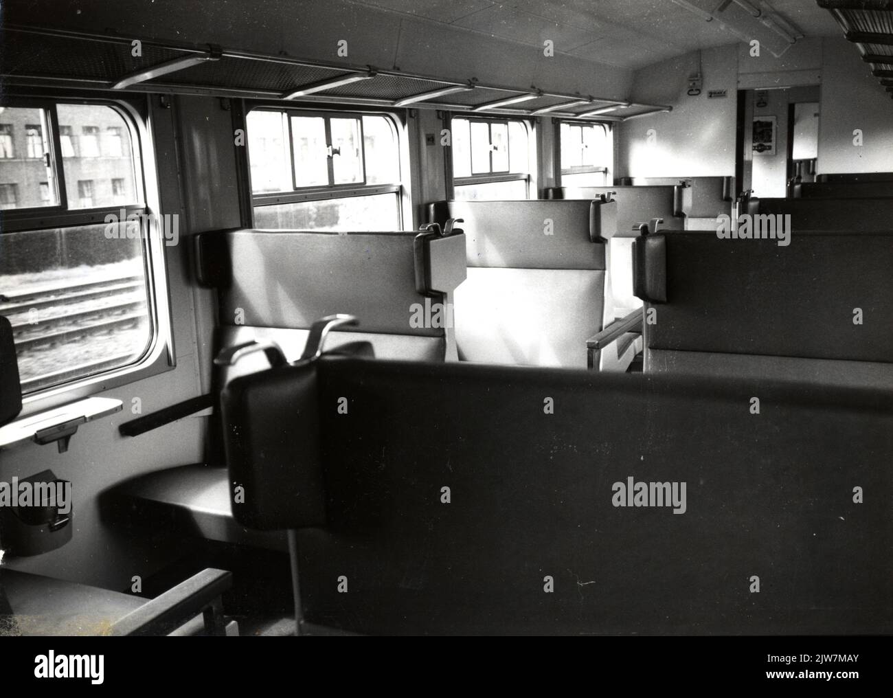 Interior 2nd class of Electric Train Stel No. 501 (Mat. 1964, Plan TT ...