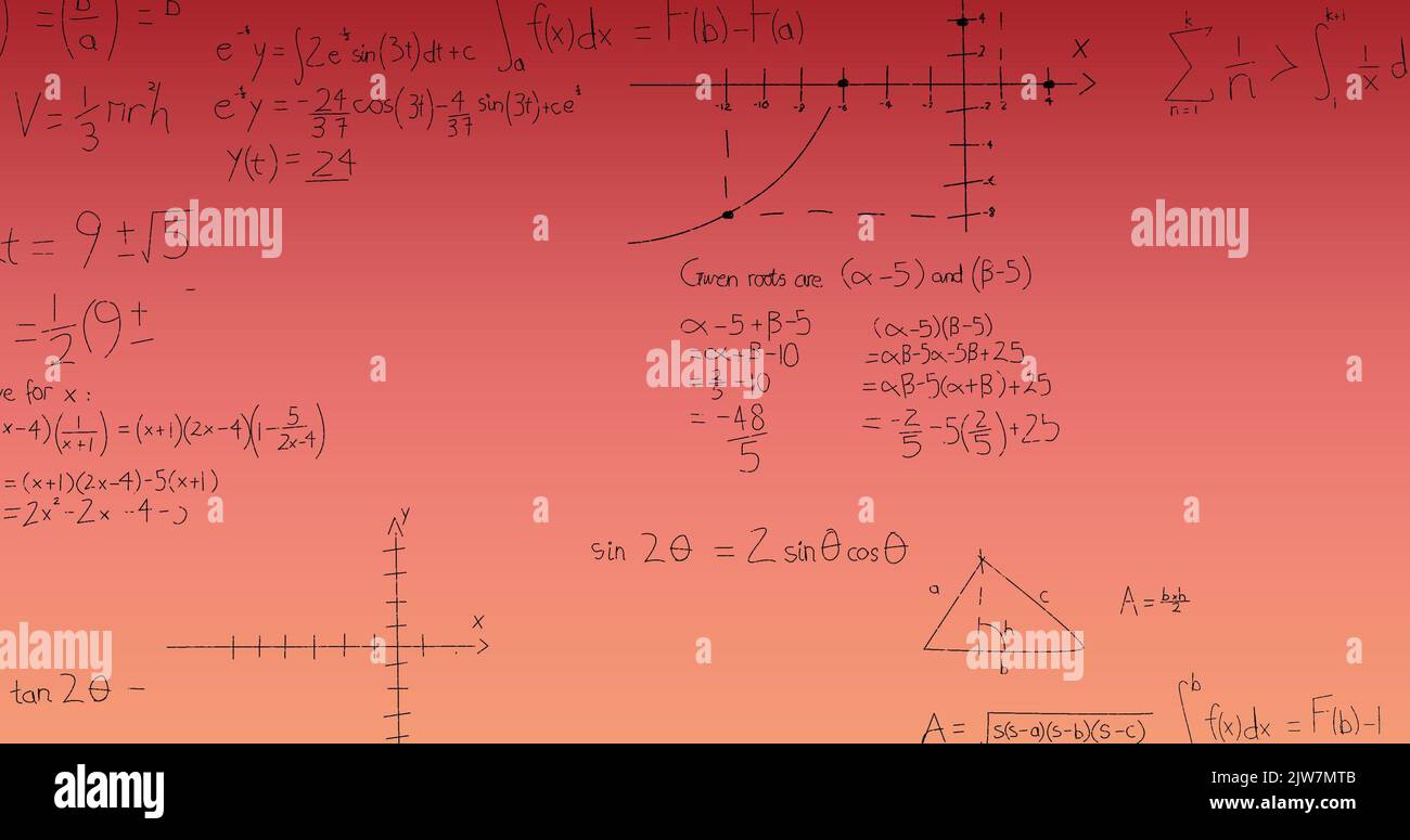 Mathematical equations background hi-res stock photography and images ...