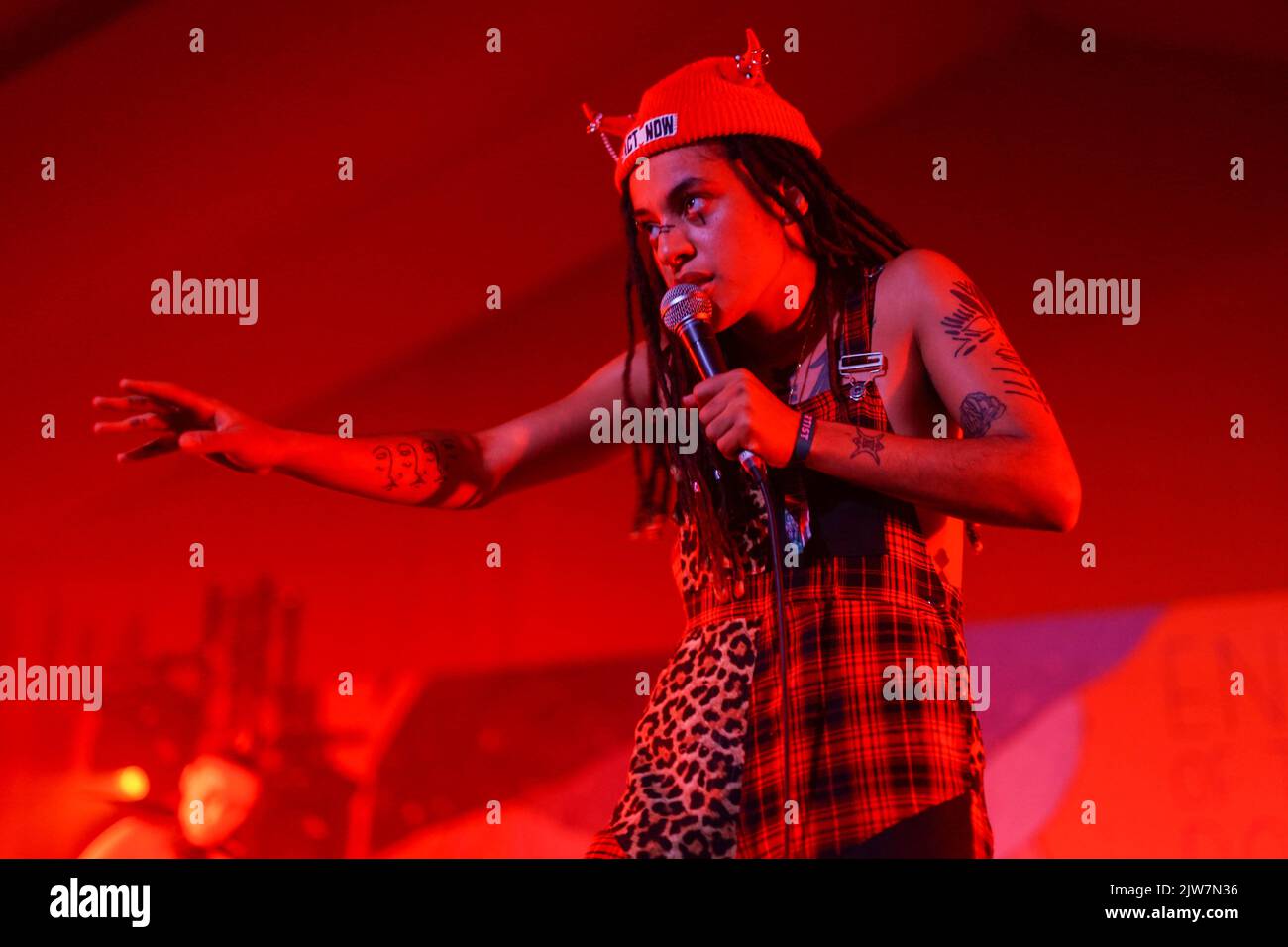 Dorset, UK. Saturday, 3 September, 2022. Grove (real name Beth Griffin ...