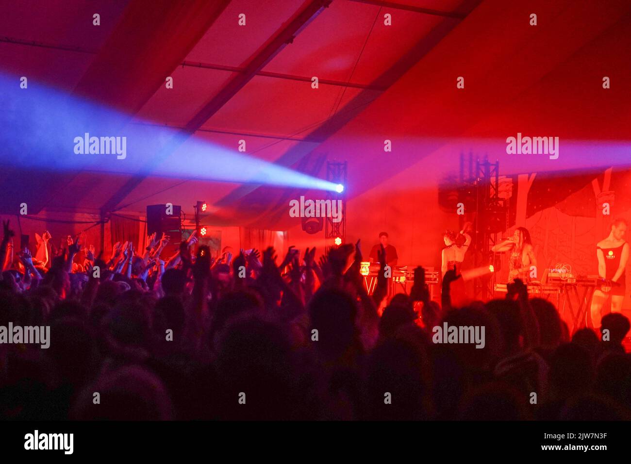 Dorset, UK. Saturday, 3 September, 2022. Grove (real name Beth Griffin ...