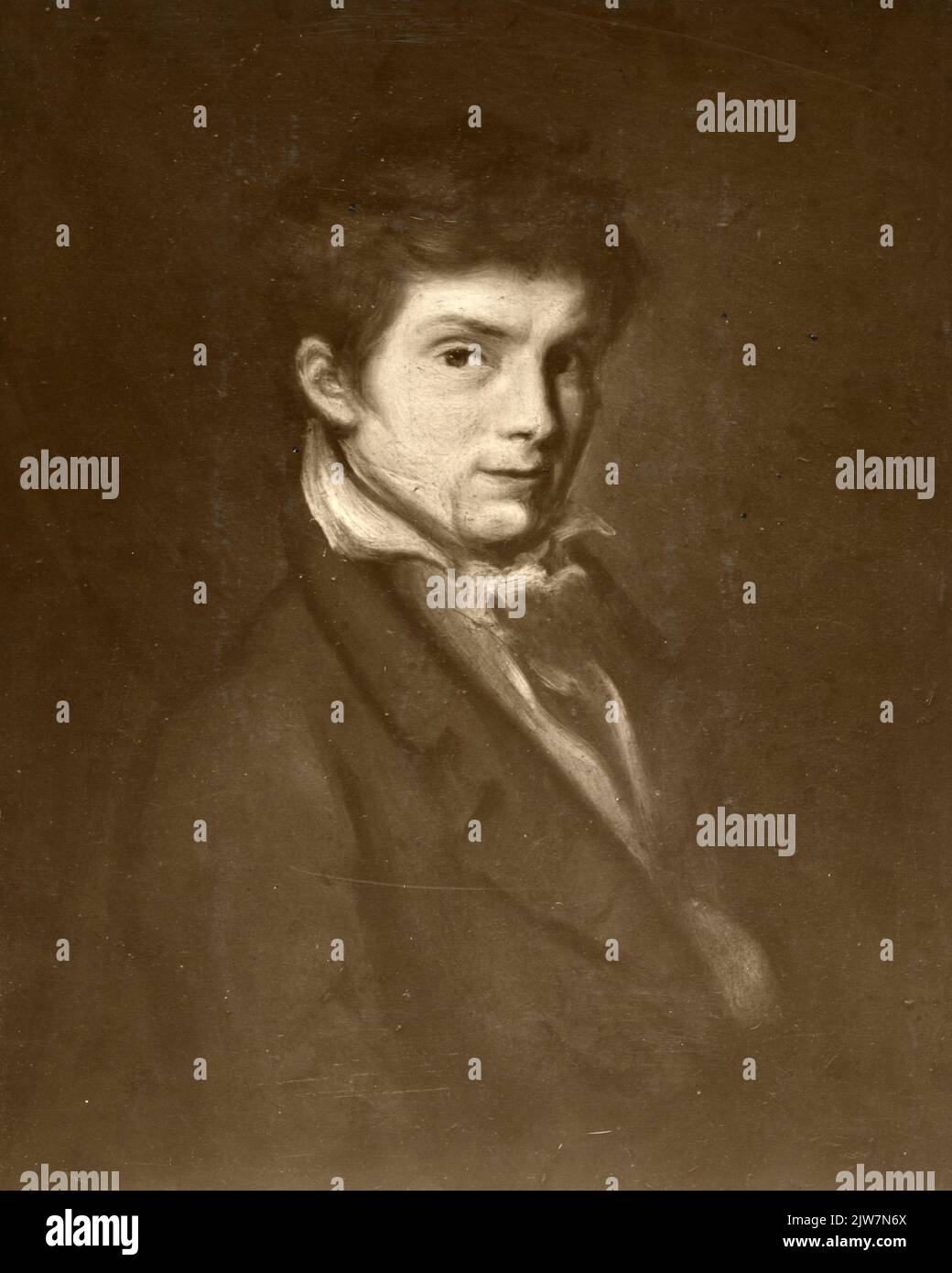 Portrait of Christiaan van Geelen Jr., born September 16, 1794, painter ...