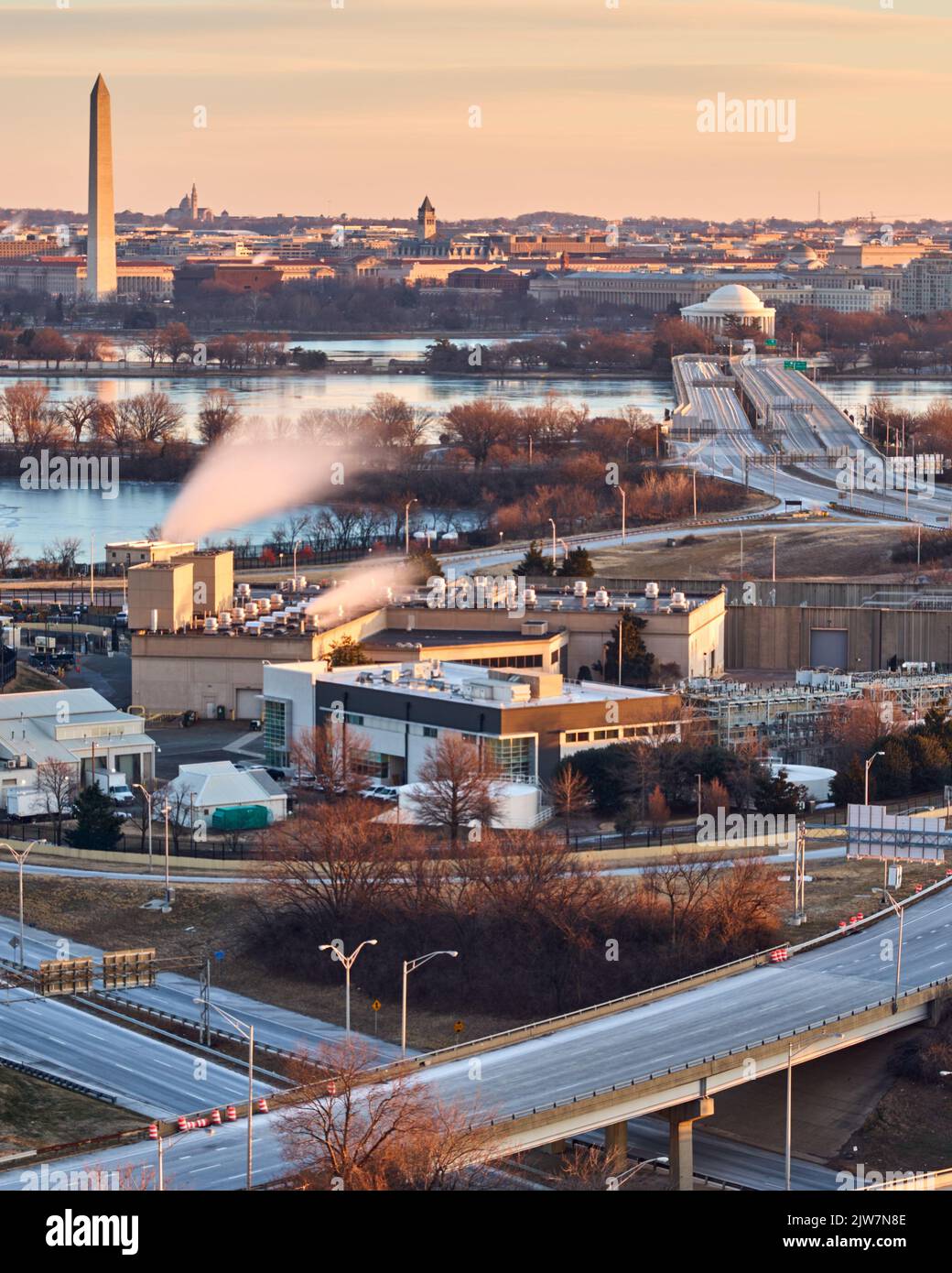 Downtown washington dc aerial hi-res stock photography and images - Alamy