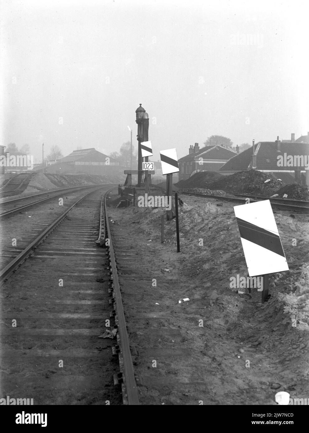 View on the railway line to Amersfoort in Utrecht, at the Height of the ...