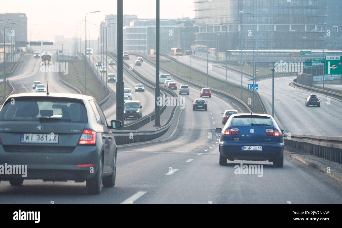 Traffic time lapse in warsaw hi-res stock photography and images - Alamy