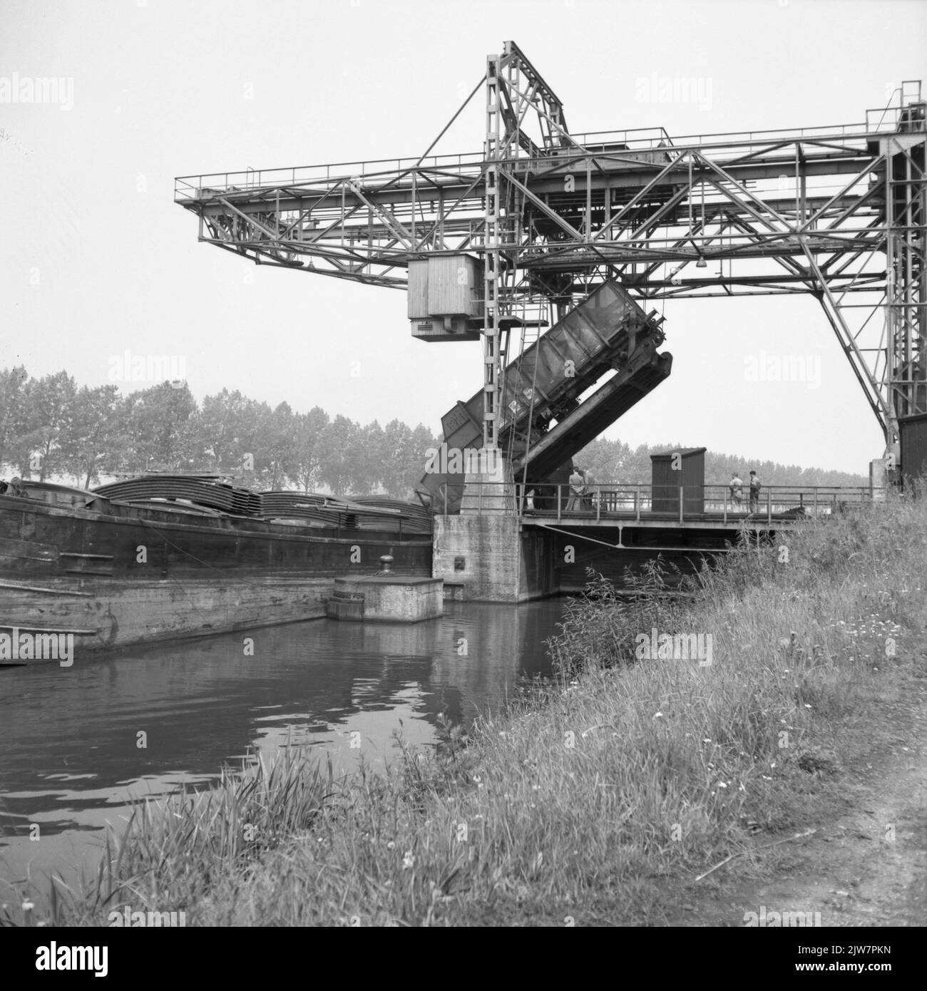 View of the Colentip (transhipment of coal from train on ship) on the ...
