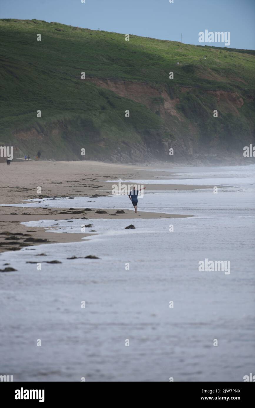 Brothers in arm, my two boys enjoying Praa Sands beach. Perfect for ...