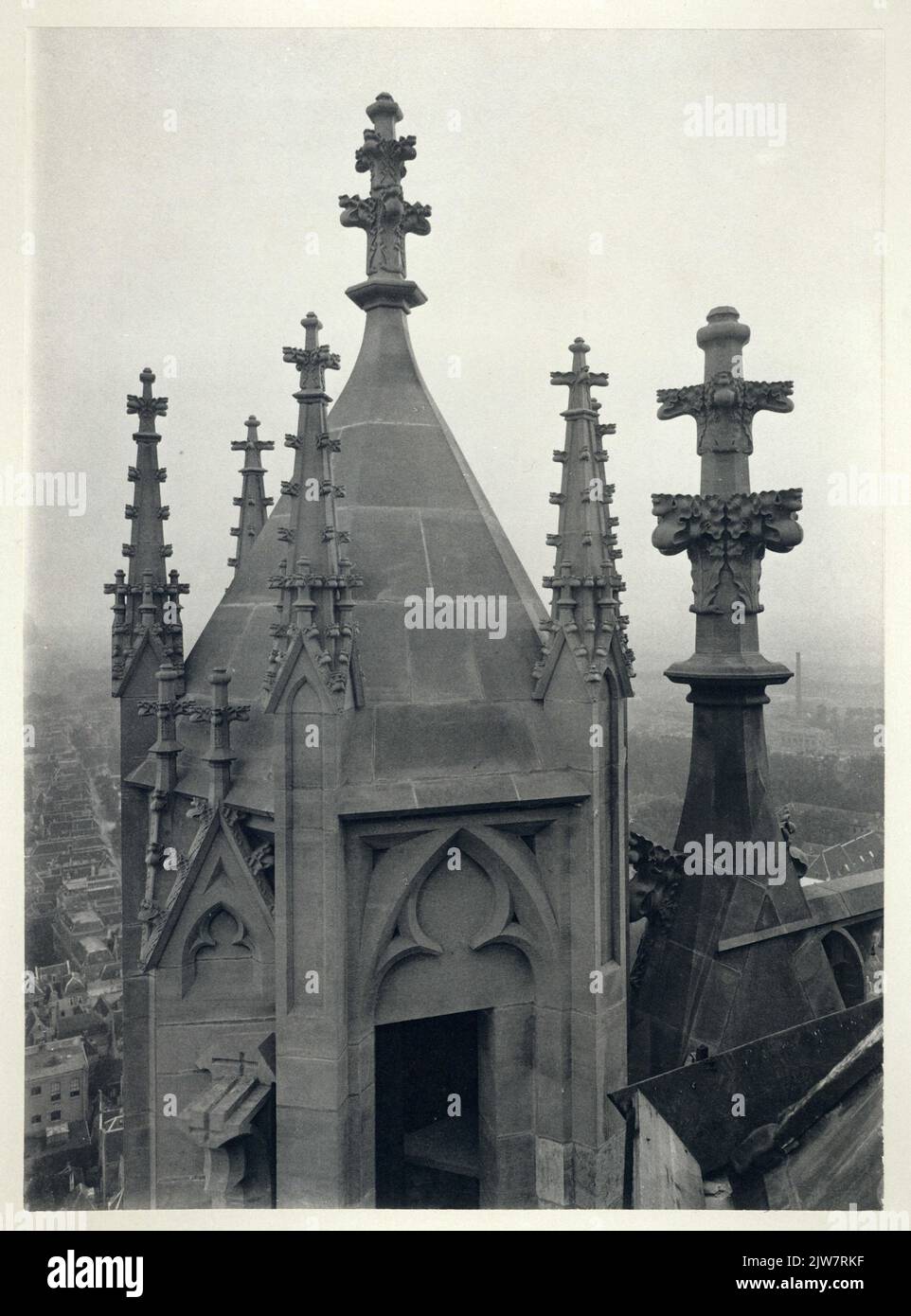 Image of the crowning (helmet) of the stair tower of the lantern of the ...